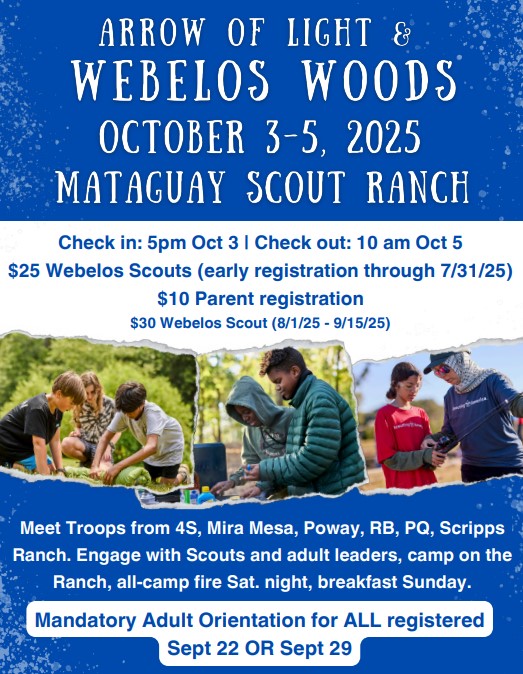 Rancho Mesa WEBELOS WOODS 2025
